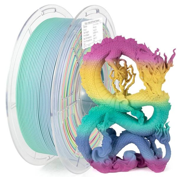 iSANMATE PLA+ HIGH SPEED MATTE RAINBOW COLOR 02 - 1.75mm Filament ...